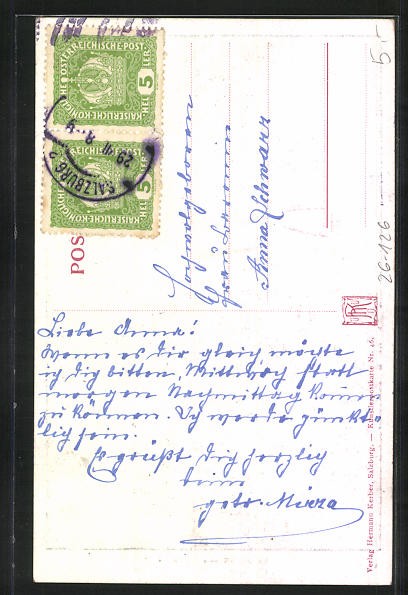 Künstler-AK Edward Theodore Compton: Salzburg, Im Stein | eBay.de