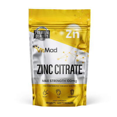 Zinc 100mg x 180 Tablets Max Strength 300% RDA | eBay