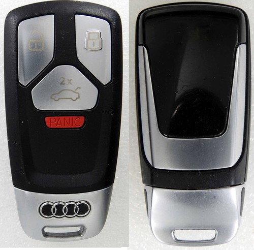 2X Audi Q5 A4 Smart Key Remote Fob IYZAK1A 4M0.959.754 Gloss Black OEM ...