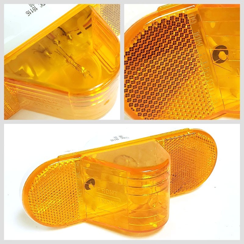 Truck-Lite 60215Y Yellow Oval Grommet Horizontal Mount Side Turn Signal ...