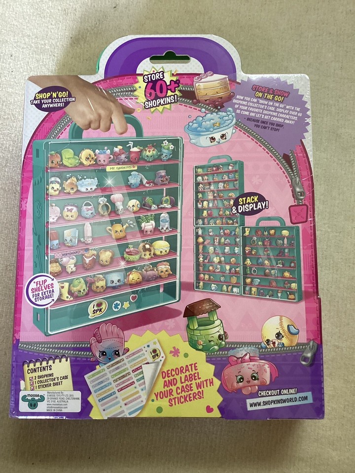 Shopkins Collectors Case Season 5 Teal Storage Organizer For 60+ Toy ...