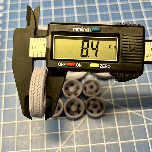 5 Hole Dually Budd Style Custom Wheels & Tires Set 1/24 1/25 | eBay