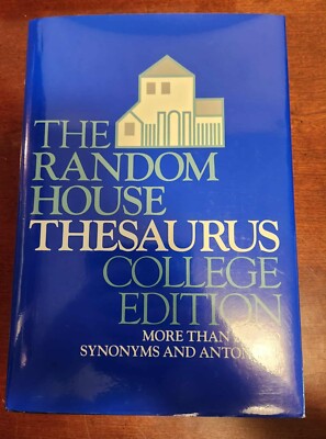 Random House Thesaurus : College Edition (1984, Hardcover) | eBay