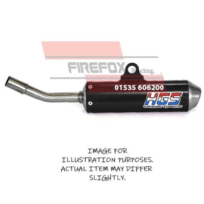 Yamaha YZ85 YZ 85 2002 - 2018 HGS Exhaust Silencer; Black & Steel Cap ...