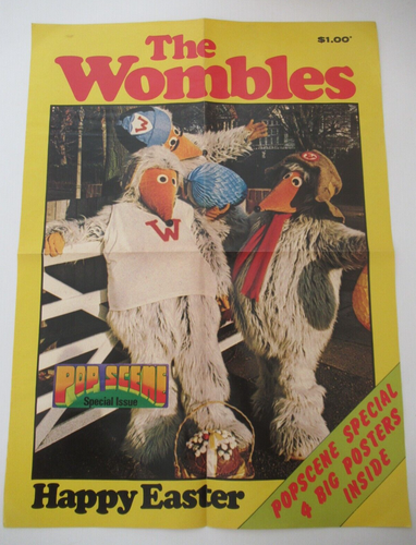 THE WOMBLES HAPPY EASTER POP SCENE SPECIAL ISSUE PROMO? POSTER 1970s ...