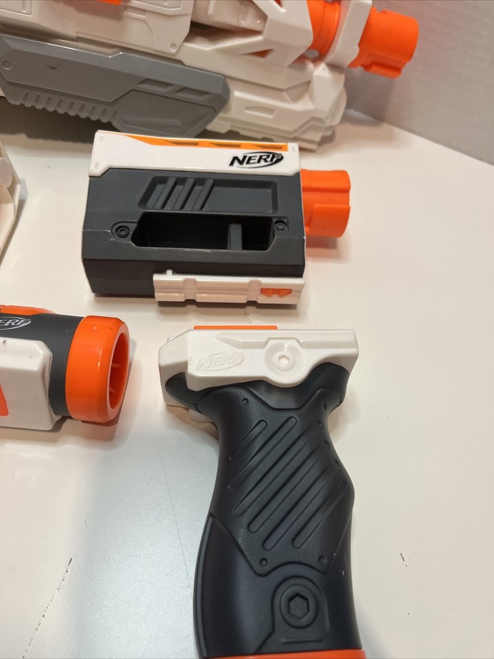 Nerf Modulus Longstrike Blaster & EX3 Laser Pistol.+Whistle Dart Pac ...
