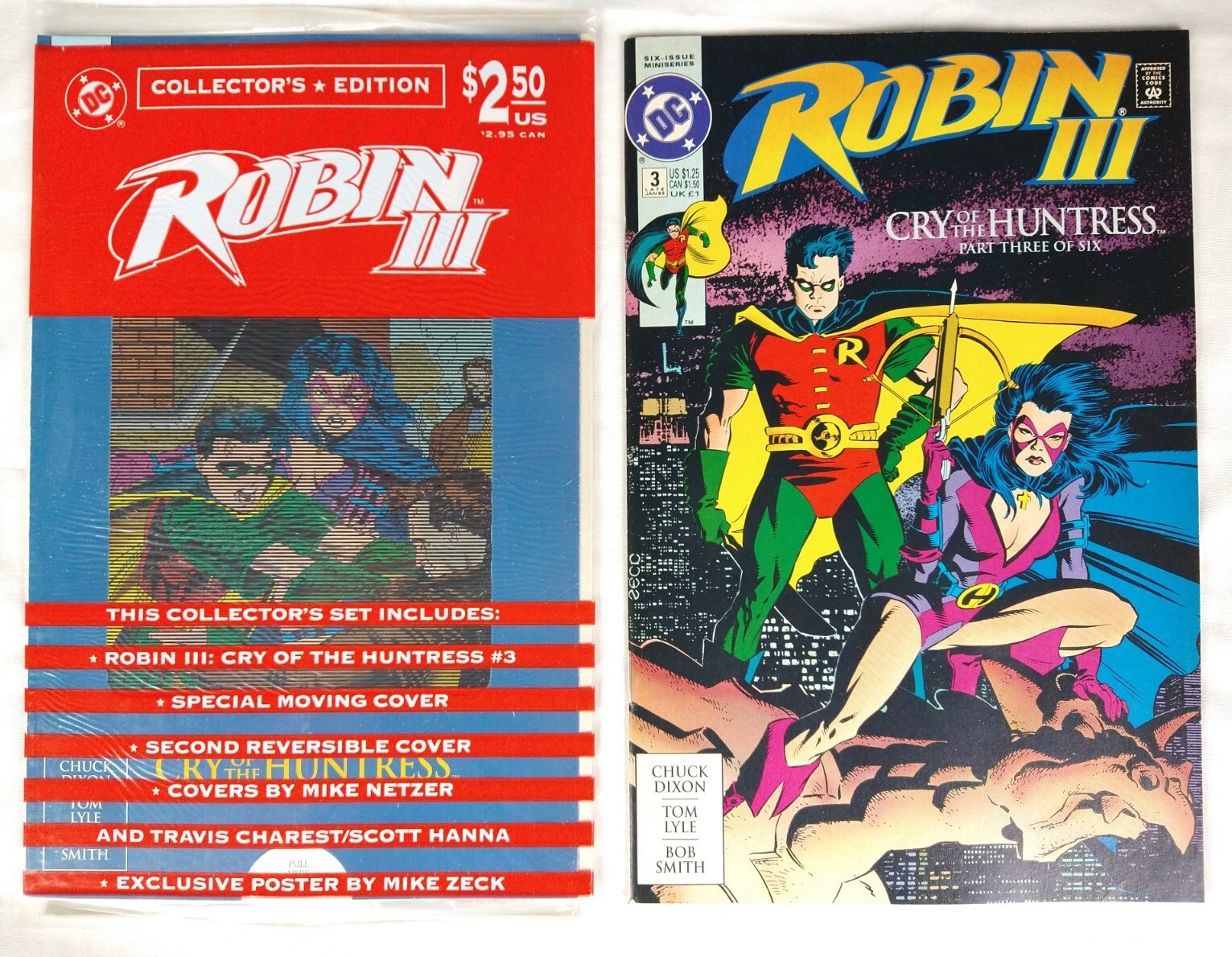 Robin III: Cry Of The Huntress #3 + Sealed Polybag Collectors Edition ...