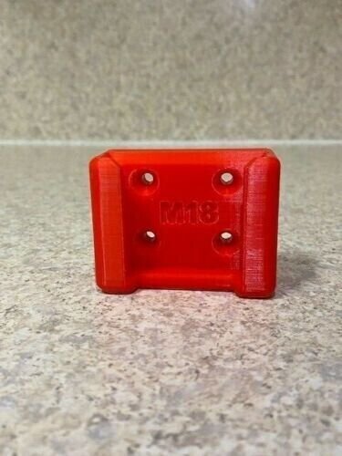 3D Printed Milwaukee M18 Battery Holder 10 Pack Red Free Shipping Made ...