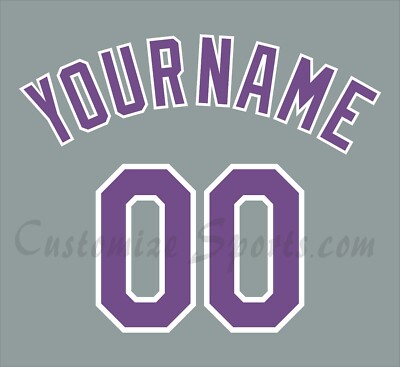 Baseball Colorado Rockies Customized Number Kit for 1997-1999 Road ...