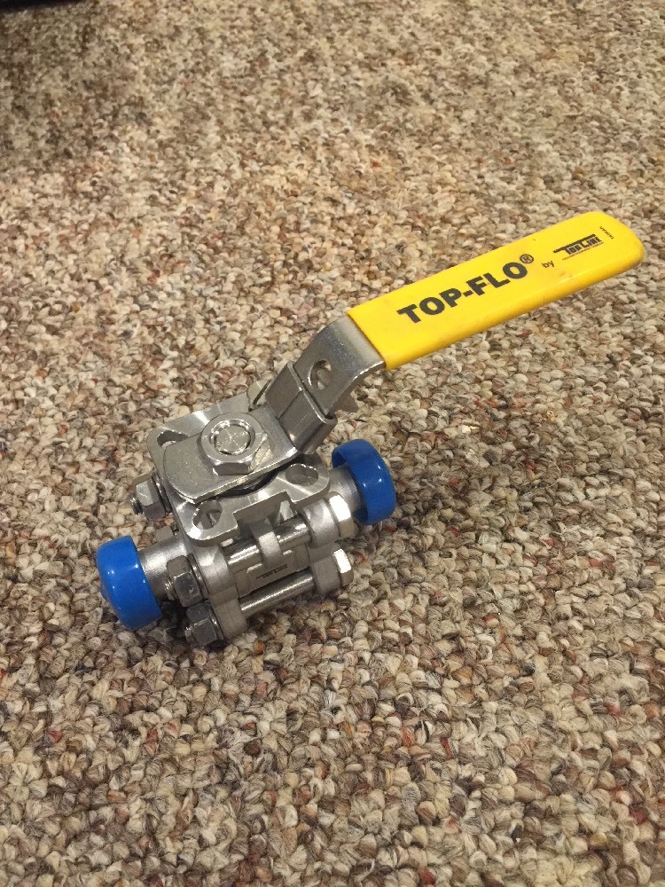 NEW TopLine Top-Flo CF8M 1/2" Stainless Steel Ball Valve | eBay