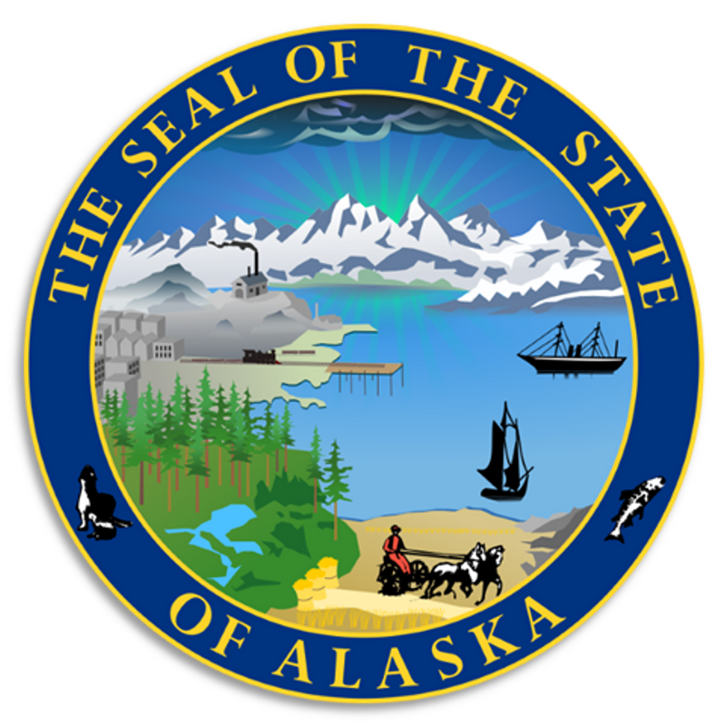 Alaska State Seal Emblem - Circle Sticker Decal 3 Inch - USA America | eBay