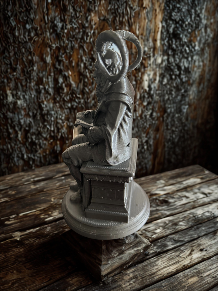 Baphomet Occult Pagan Wicca 120mmm Goat of Mendes Statue 3d printed ...