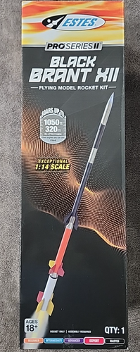 Estes Black Brant XII #9723 Flying Model Rocket Kit Pro Series II Free ...