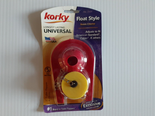 Korky #2004, Universal Fit Flapper 2 in. L Chlorazone Rubber, FREE ...