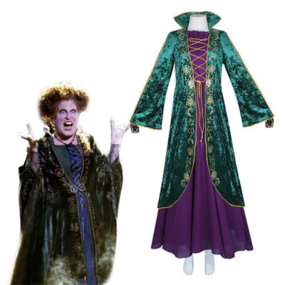 Women's Hocus Pocus 2 Winifred Sanderson Halloween Cosplay Costume ...