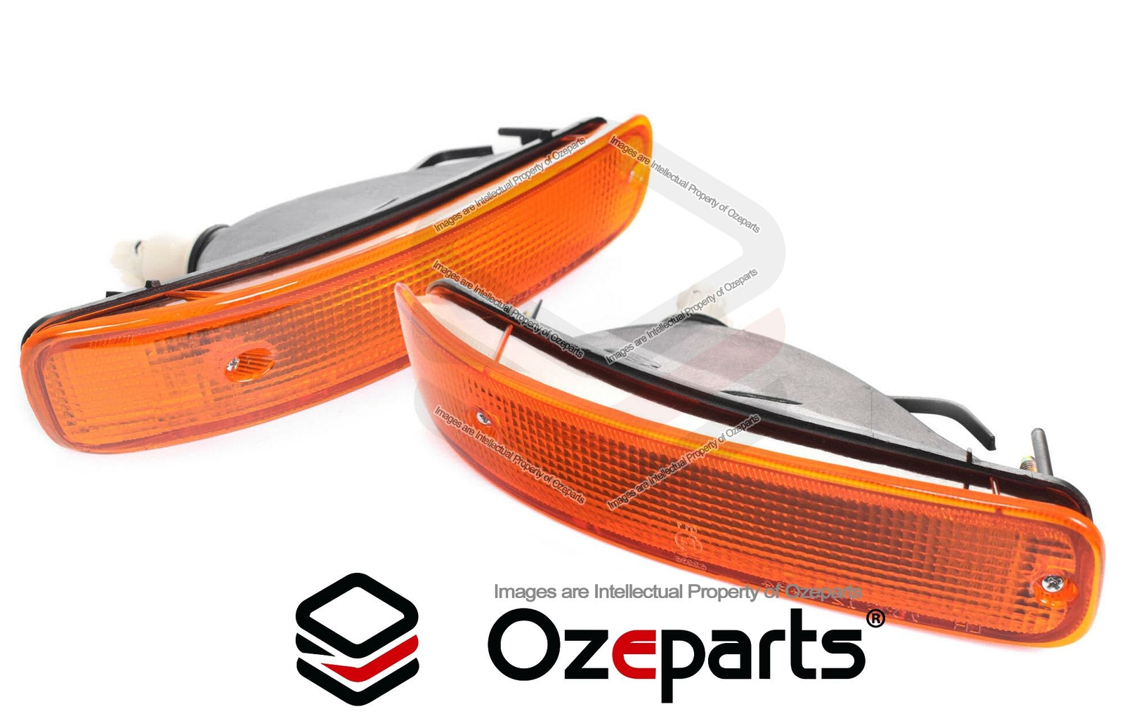 Pair LH+RH Bar Light Indicator Lamp Amber For Toyota Corolla AE92 AE94 ...