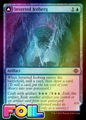 x1 Inverted Iceberg // Iceberg Titan LCI MTG 60 FOIL COMMON M/NM 1x ...