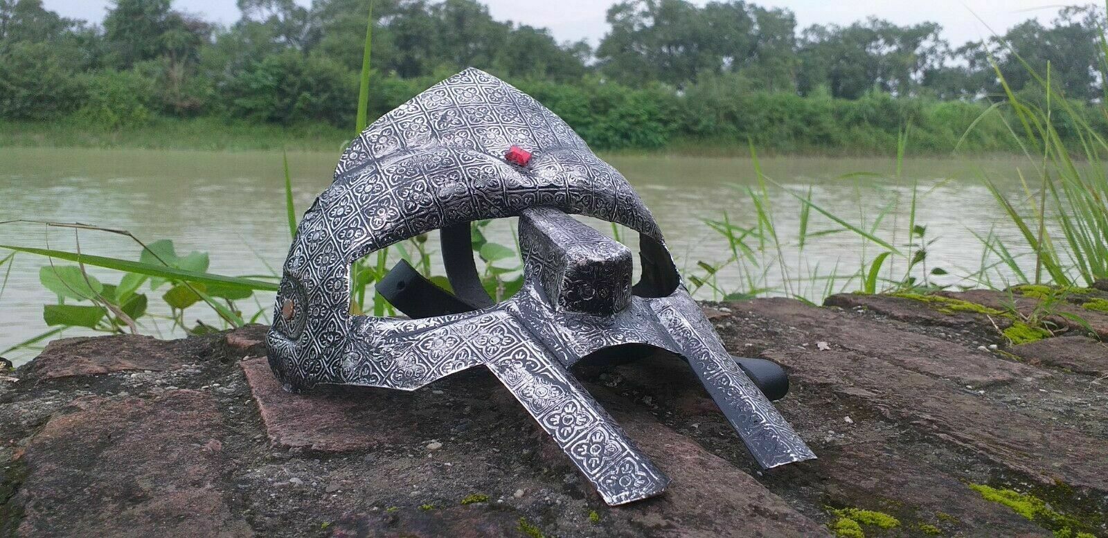 MF Doom Super Gladiator Face Mask Helmet Hand Forged Sca Larp Helmet ...