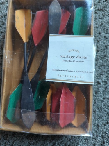 Pottery Barn Vintage Darts Set - Assortment of 9 | eBay