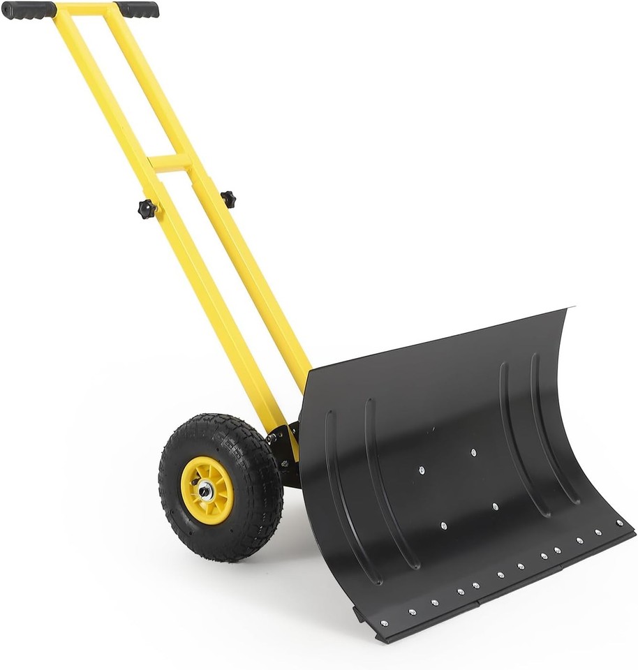 Heavy-Duty 29" Dual-Handle Snow Shovel with Adjustable Angles ...