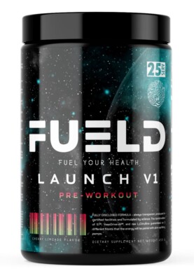 FUELD LAUNCH V1 Pre-Workout, Skin Splitting Pumps, Energy Blend 25 serv ...
