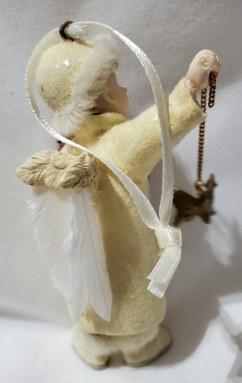 Hallmark JOYOUS ANGEL Memories of Christmas Ornament 2002 feather wing ...