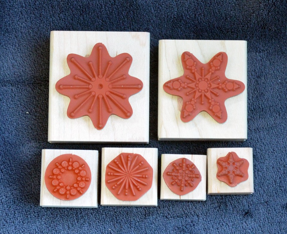 Stampin' Up SNOW BURST 6-Pc Stamp Set * Snowflakes | eBay