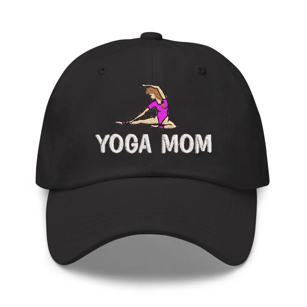 #1 Yoga mom embroidered cap, Yoga lover mom cap hat, yoga mom cap hat ...