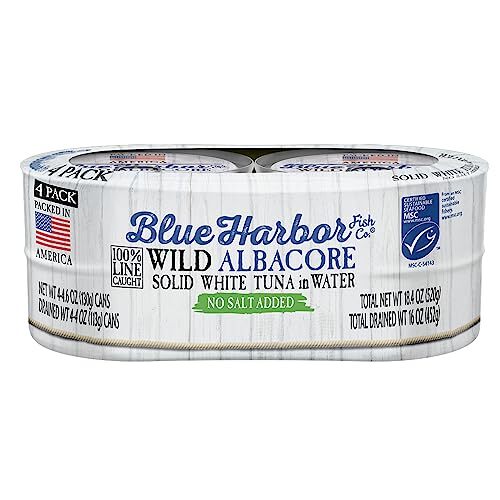 Blue Harbor Fish Co. Wild Albacore Solid White Tuna in Water No Salt ...
