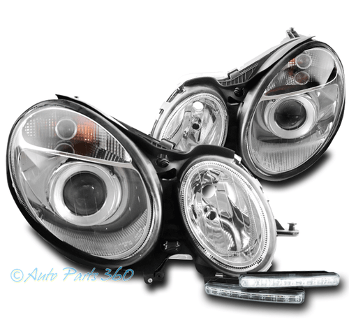 FOR 03-06 MERCEDES-BENZ W211 E-CLASS HALOGEN PROJECTOR HEADLIGHT LAMP ...