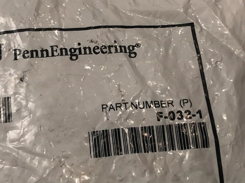 (100) PEMSERT F-032-1 SELF CLINCHING FLUSH FASTENERS F-032-1 , FREE ...