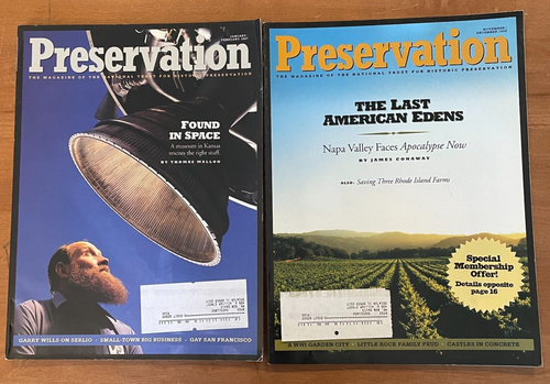 Preservation Magazine National Trust Nov-Dec 1996 Jan-Feb 1997 2 Issues ...
