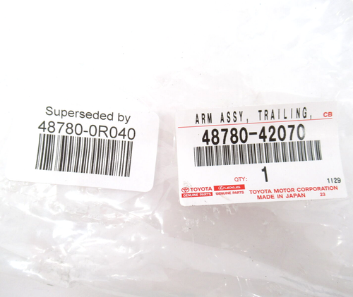 Genuine OEM Toyota 48780-0R040 Driver LH Rear Trailing Arm 2019-2021 ...