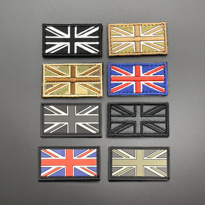 Small Union Jack Patch Hook & Loop Mini Military Army Tactical UK GB ...