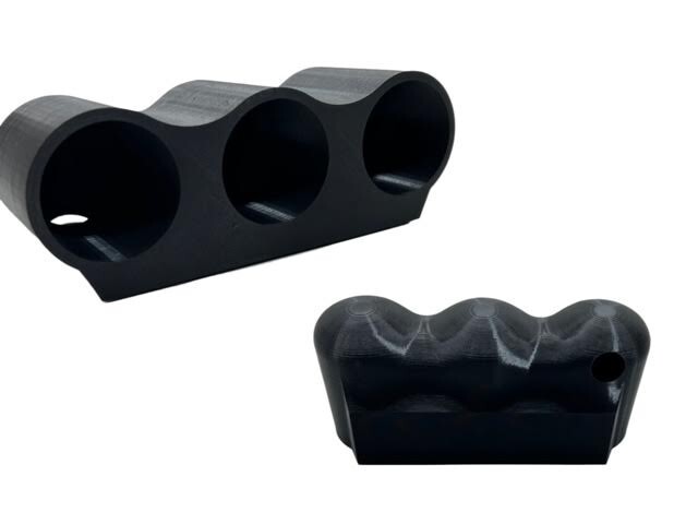 Universal Triple Gauge Pod Meter Mount 60mm Pod Black | eBay