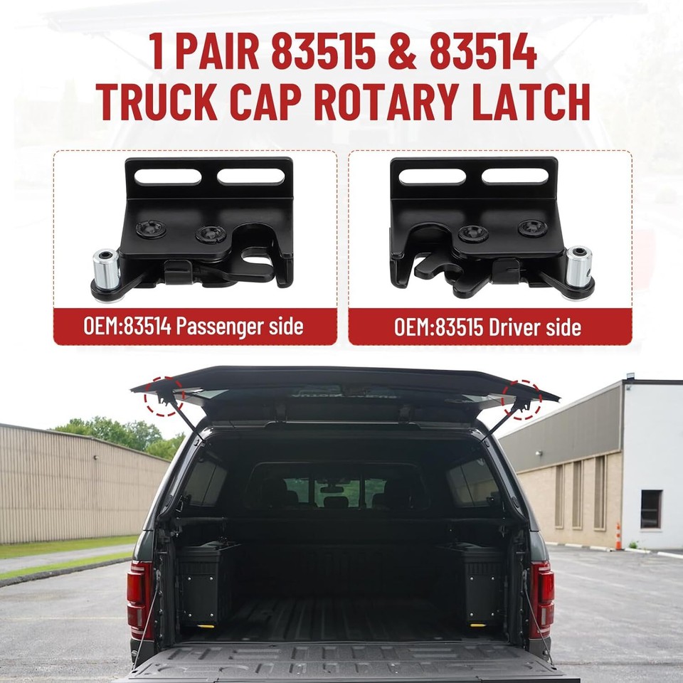 Twist Handle Latches Kit For Leer Truck Cap 100XQ 100XL 100XR Tonneau ...