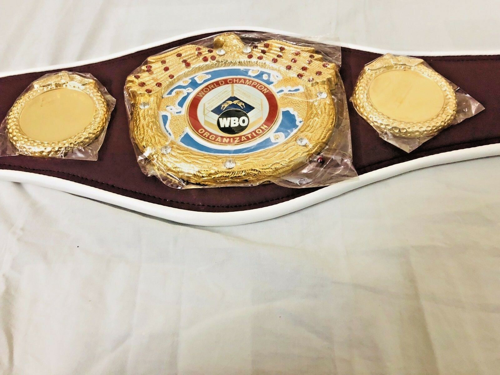 WBO Boxing Championship Belt Replica Mini Plates For Kids Premium ...