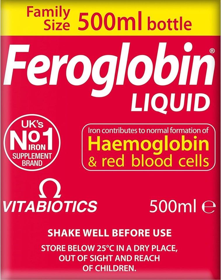 Feroglobin Iron Supplement 500ml - Gentle, Effective, Family-Friendly ...