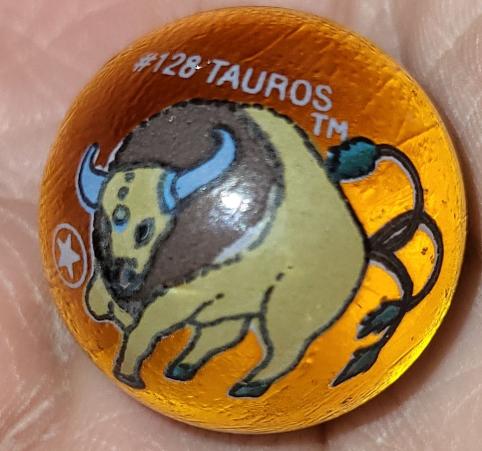Vintage Pokemon Marbles #128 TAUROS RARE | eBay