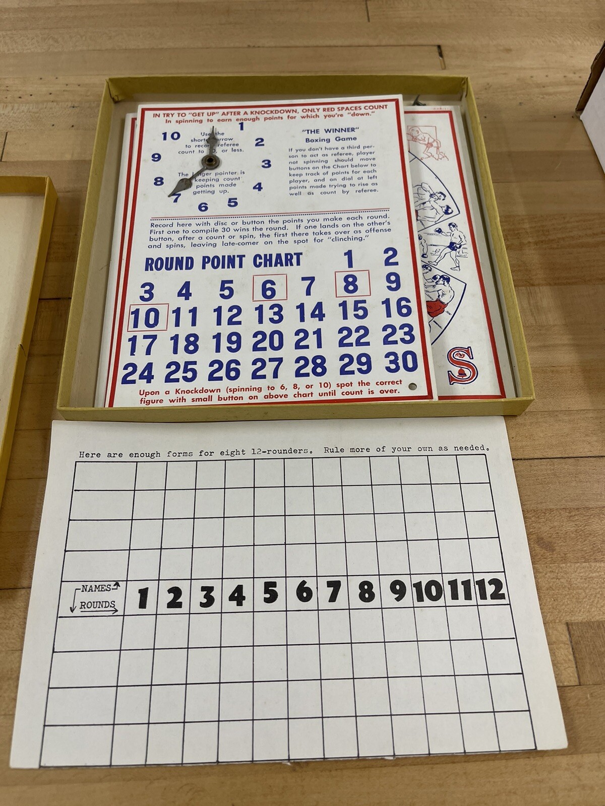 Vintage Boxing Board Game “The Winner” circa 1956 COMPLETE & RARE | eBay