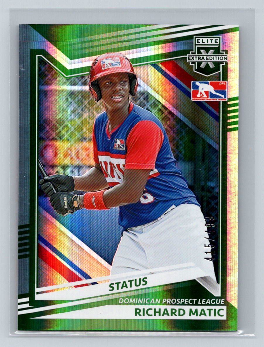 2022 Panini Elite Extra Edition #189 Richard Matic Status Green #/499 ...