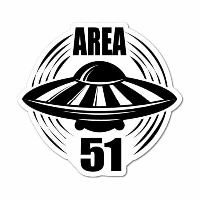 Area 51 Aliens Sticker Decal Alien Area 51 Space Storm Funny Ufo | eBay