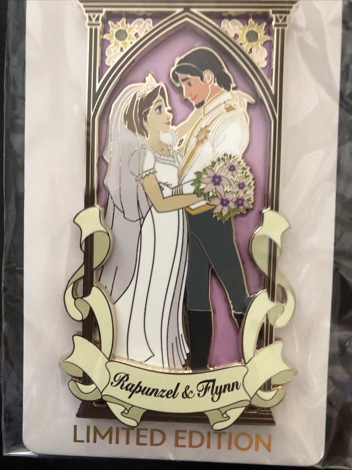Disney WDI MOG Wedding Pin Rapunzel & Flynn Rider Eugene Tangled Pins ...