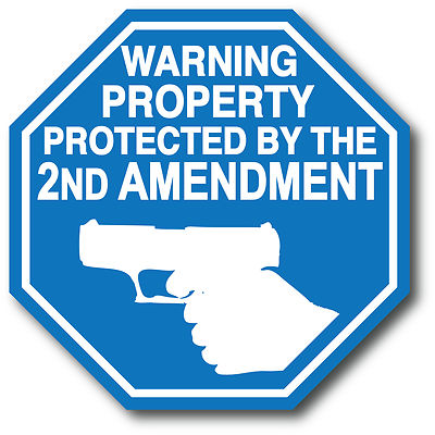 Blue Protected by Sticker Decal Vinyl 2nd Amendment Carry | eBay