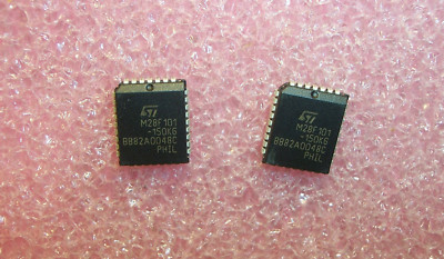 QTY (10) M28F101-150K6 ST MICRO PLCC-32 1Mb FLASH MEMORY EXTENDED TEMP ...