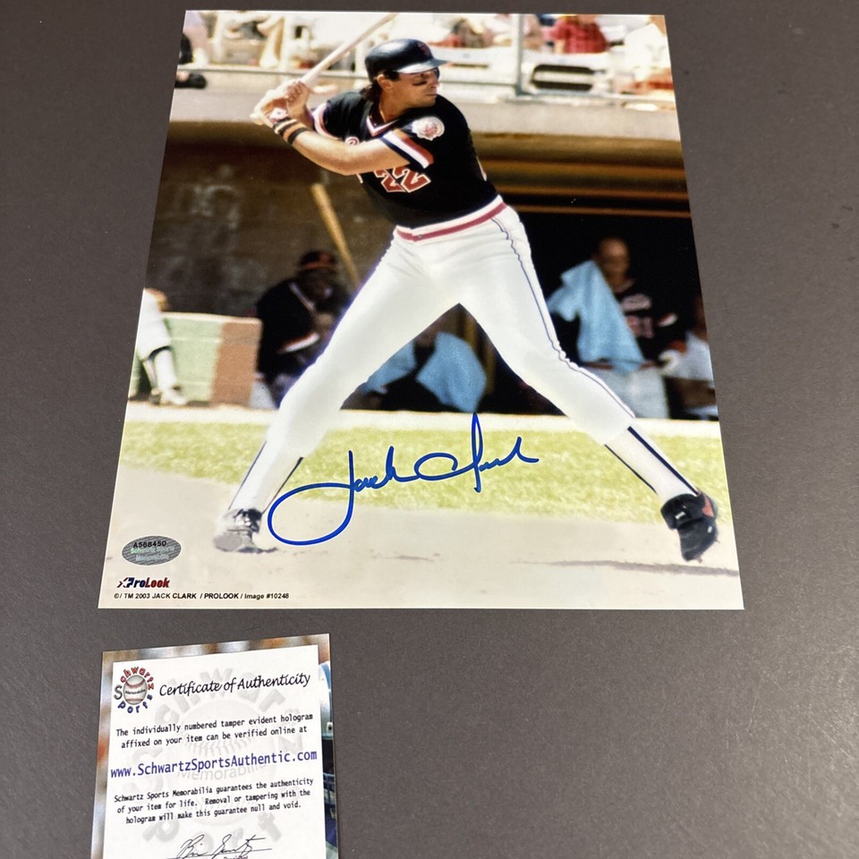 Jack Clark Autographed Signed 8X10 Photo - SF Giants - Schwartz Sports ...