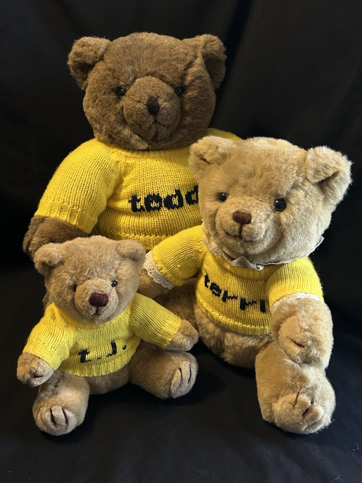 3 VTG 80's ROBERT CHENAUX Presidents Choice PLUSH TEDDY BEARS Teddy ...