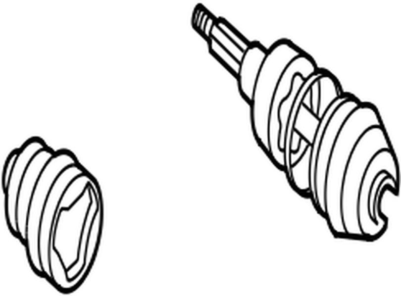 04428-30101 Toyota Boot kit, front drive shaft, in & outboard, lh ...