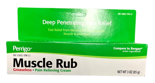 Perrigo Muscle Rub Pain Treatment Cream - 3oz (3 Pack) for sale online ...