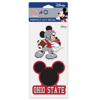 OHIO STATE BUCKEYES MICKEY MOUSE DISNEY 2 PIECE PERFECT CUT DECAL SHEET ...